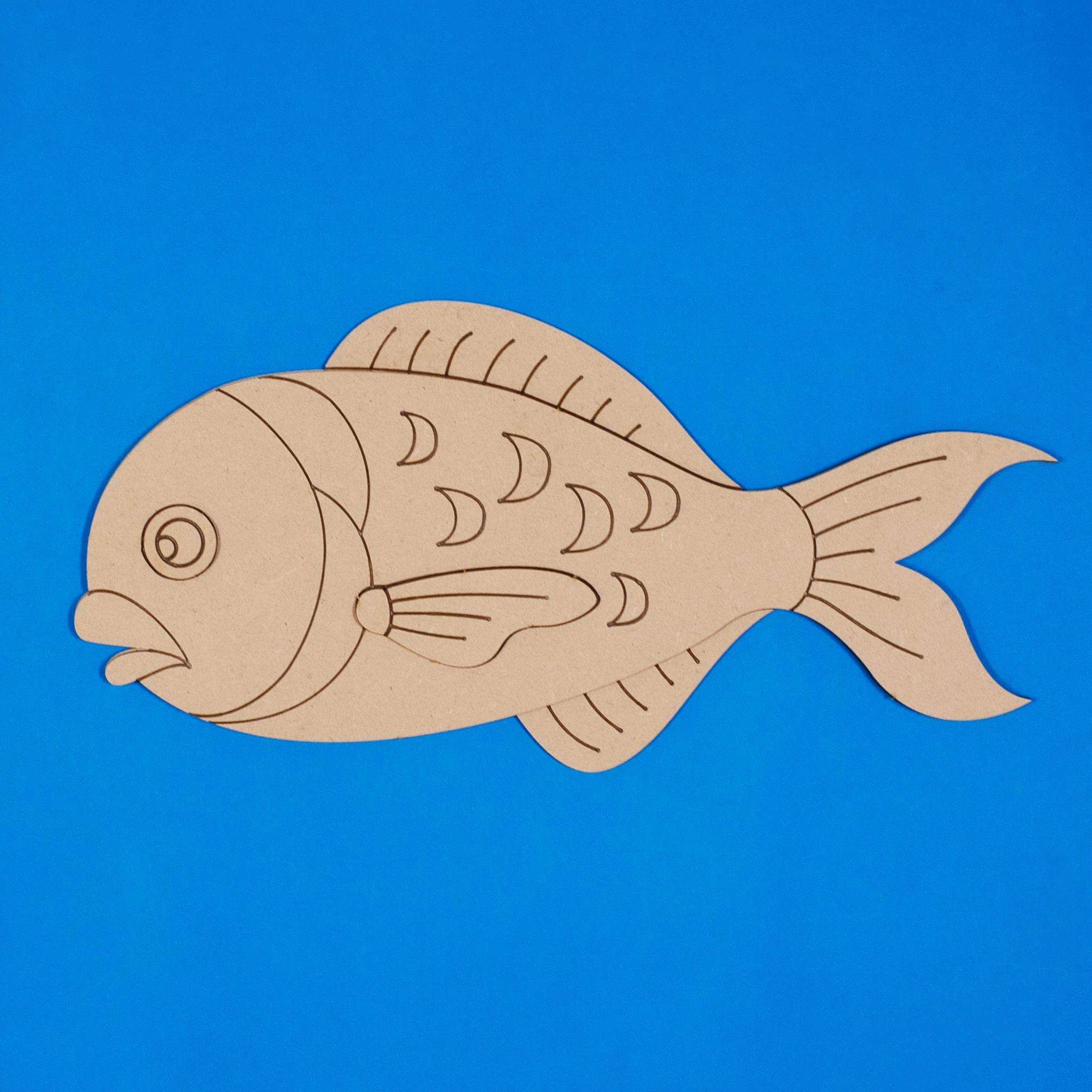 DIY Fish Wall Art – "Ripple" paintable wooden ocean-inspired wall decor ...
