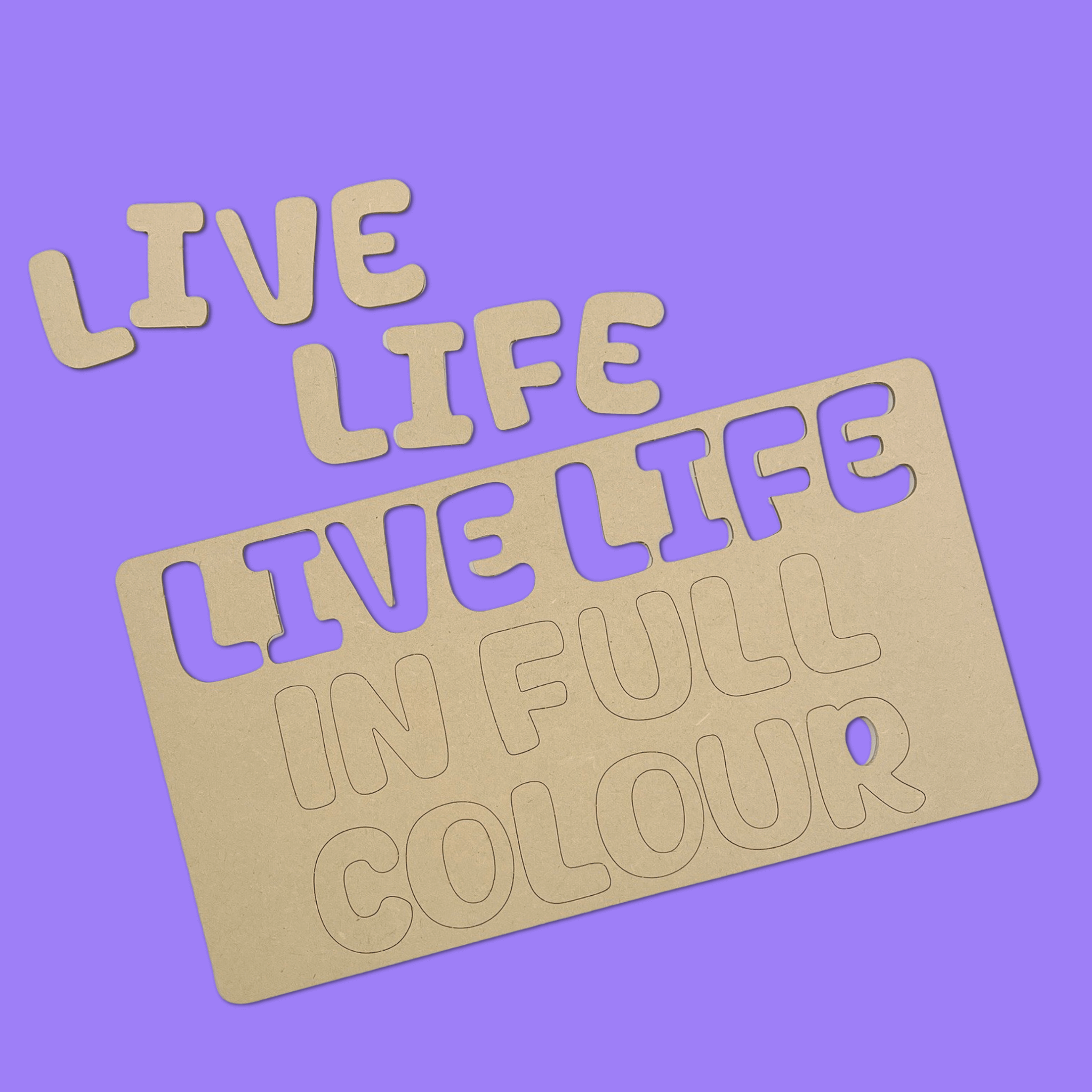 Live LIfe In Full Colour Quote – Hueray
