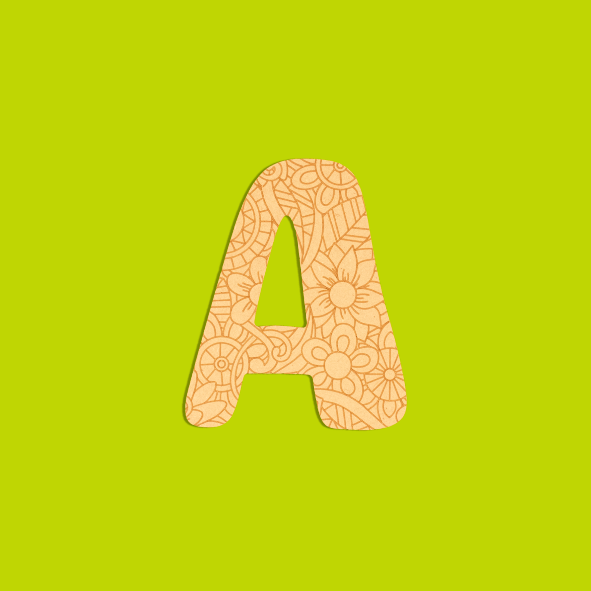 MDF Letters | Engraved for Colouring In – Hueray