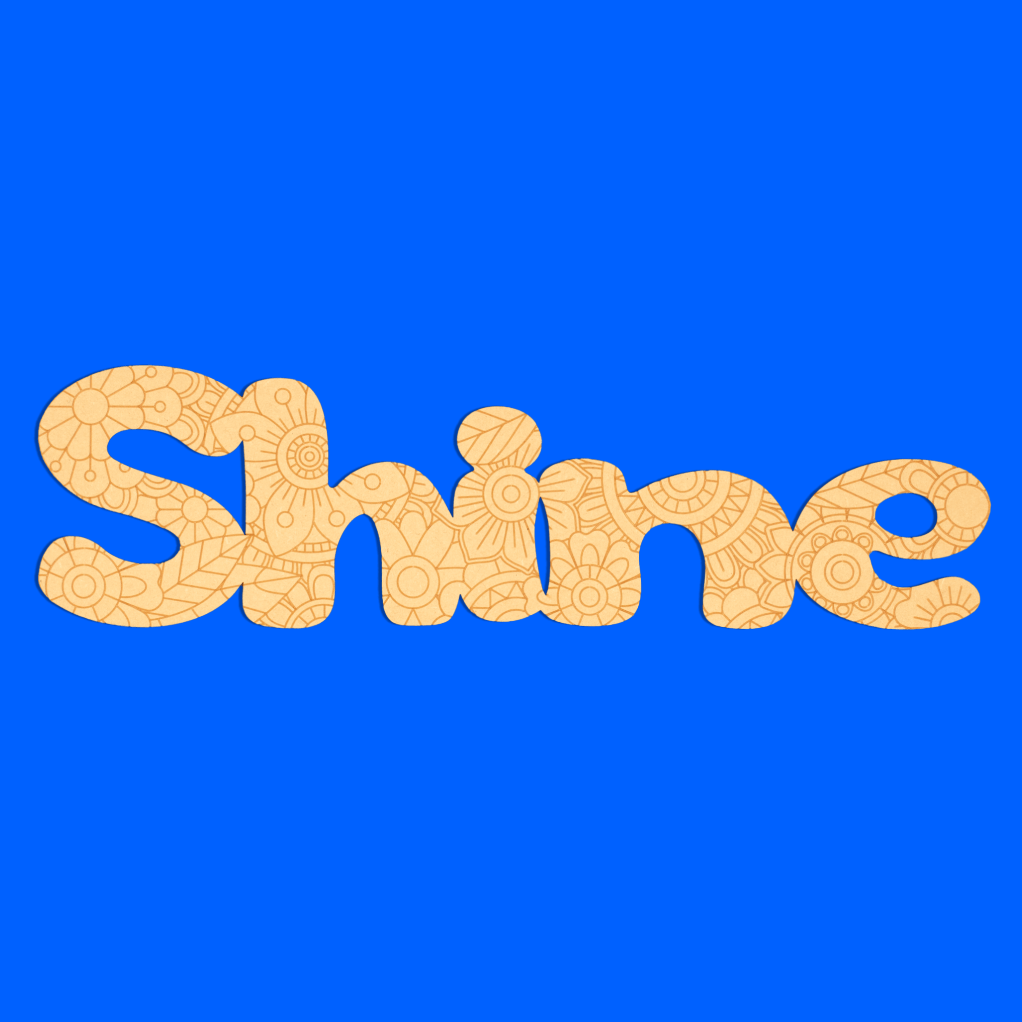 "Shine" Engraved Wooden Colour in Wall Sign - Made in Australia – Hueray