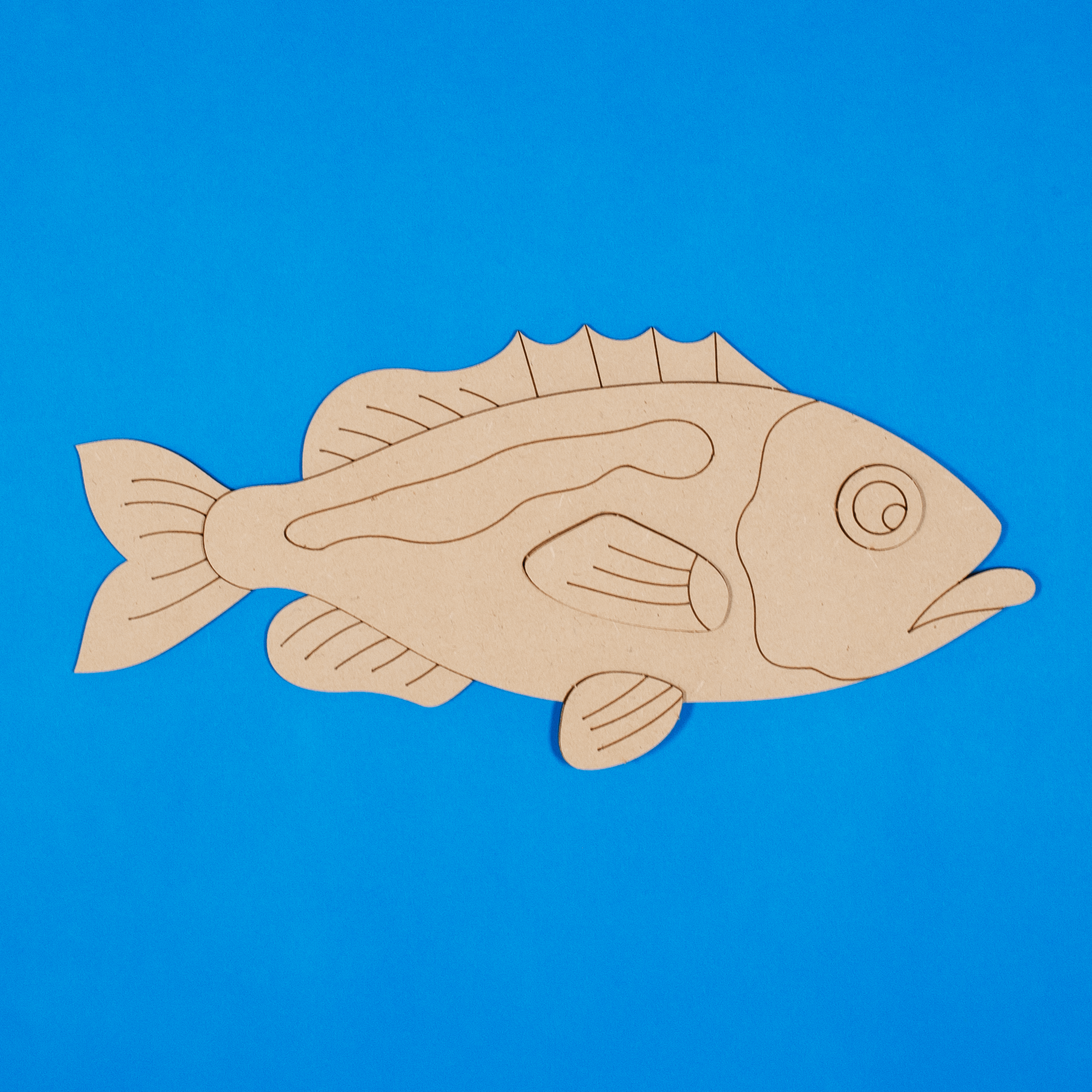DIY Fish Wall Art – "Swish" paintable wooden ocean-inspired wall decor ...